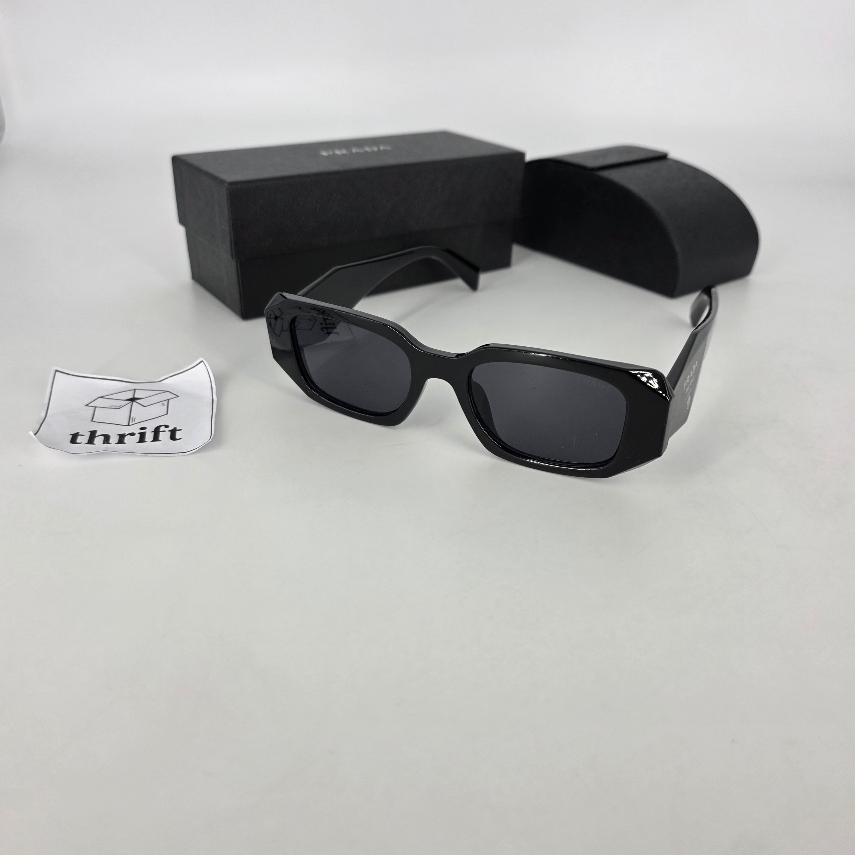 Prada SPR 17WS Sunglasses - Black – Importo S.A.