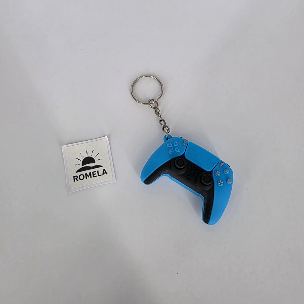 Romela Keychain PS5 Controller Blue – Silicone – Importo S.A.